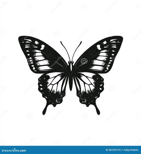 Side Profile Butterfly Outline
