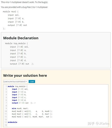 Hdlbits题解及答案记录（159~173） 知乎