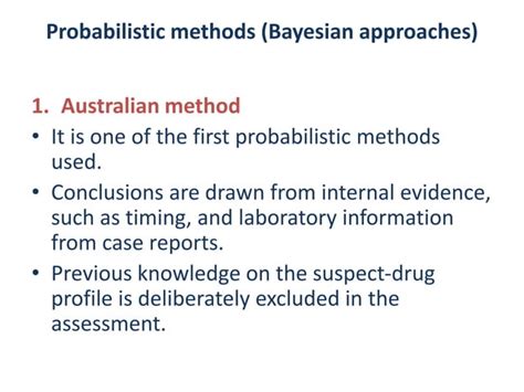 Methods Of Causality Assessment Pptx