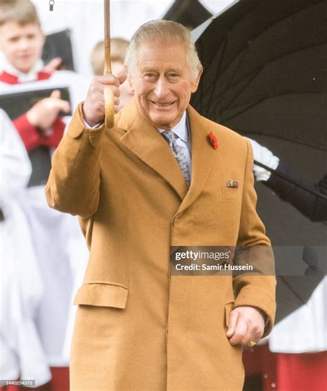 King Charles Iii At The Unveiling Of The Queen Elizabeth Ii Statue