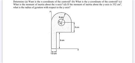 Solved Determine A Want Is The X Coordinate Of The