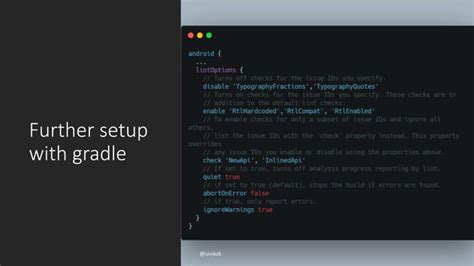 Android Lint Presentation Ppt