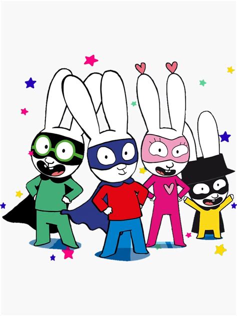 Cute Simon Super Rabbit Collection Simon Super Rabbit Sticker For