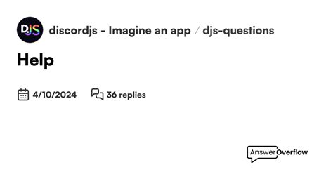 help discord js imagine an app