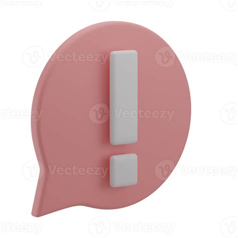3d Error Notification Illustration Icon Render 66652010 Png