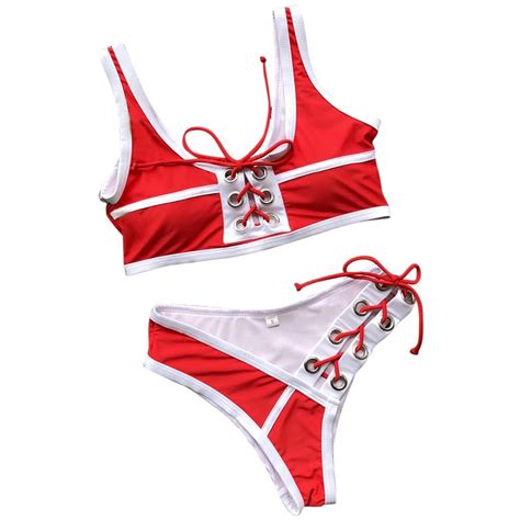Buy 2019 Women Sexy Bikini Set Push Up Padded Bandage Swimwear Buckle