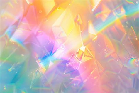 Vibrant Abstract Geometric Crystal Background Free Photo Illustration