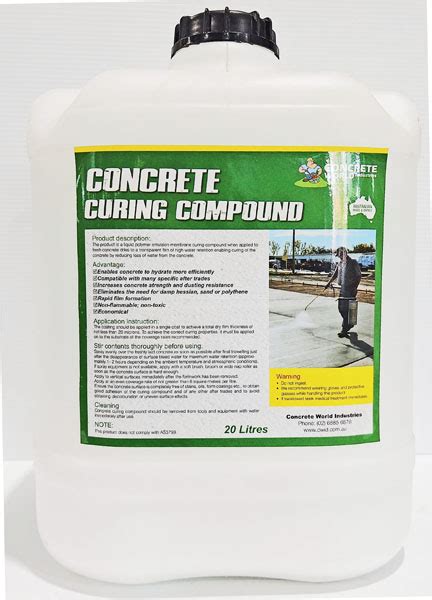 Concrete World Curing Compound Complete Reo
