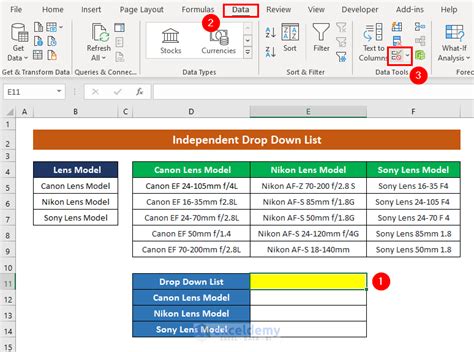 How To Create A Drop Down List In Multiple Columns In Excel 3 Methods