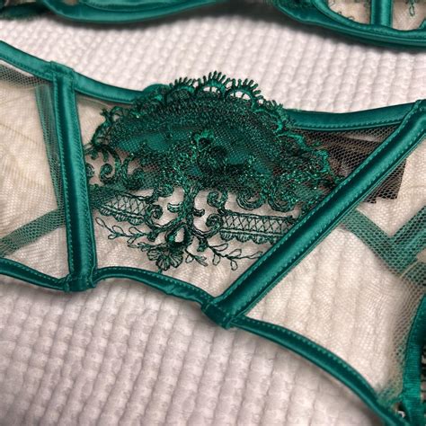 Honey Birdette Gabrielle Green Bra 10b Depop