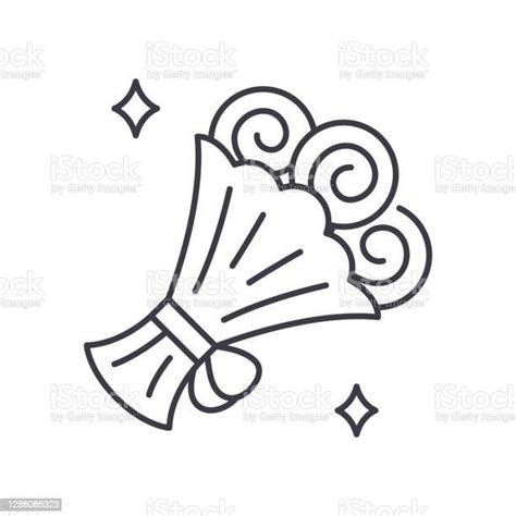 꽃 꽃다발 아이콘 선형 절연 일러스트레이션 얇은 선 벡터 웹 디자인 기호 흰색 배경에 편집 가능한 스트로크와 개요 개념 기호 0명에 대한 스톡 벡터 아트 및 기타 이미지