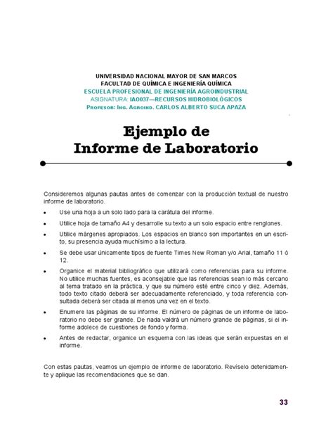 Ejemplo De Informe Pdf