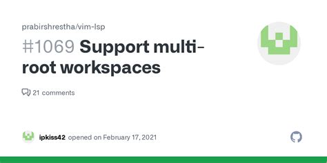 Support Multi Root Workspaces · Issue 1069 · Prabirshresthavim Lsp · Github