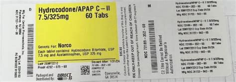 Dailymed Hydrocodone Apap Tablet