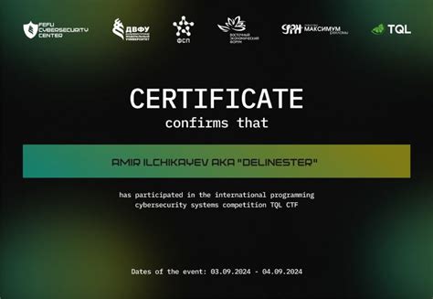 Amir Ilchikaev On Linkedin Tqlctf Ctf Cybersecurity Reverseengineering Teamwork