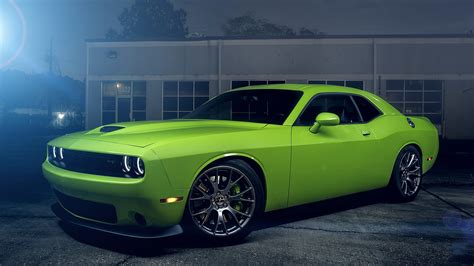 Dodge Challenger Srt Hellcat Green Wallpaper Hd Car Wallpapers Id 5629