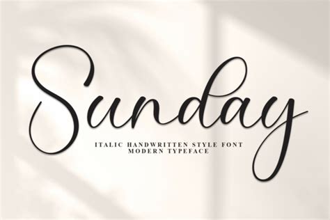 Sunday Script Font Befonts