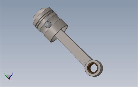 活塞连杆总成 SOLIDWORKS 2012 模型图纸免费下载 懒石网