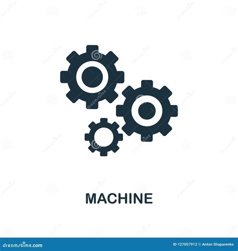 Machine Icon Monochrome Style Design From Machine Learning Icon Collection Ui And Ux Pixel