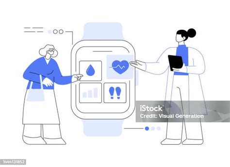 스마트 워치 헬스케어 추상적 개념 벡터 일러스트레이션 건강관리와 의술에 대한 스톡 벡터 아트 및 기타 이미지 건강관리와 의술 일러스트레이션 테크놀로지 Istock