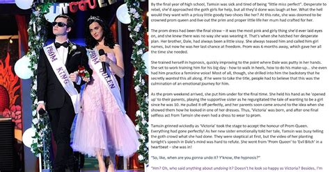 Emily S TG Captions Stand In Queen For Victoria