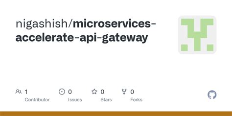 Github Nigashishmicroservices Accelerate Api Gateway