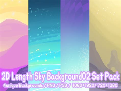 2d Length Sky Background02 Set Pack 2d 주변환경 Unity Asset Store