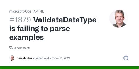 Validatedatatypemismatch Is Failing To Parse Examples · Issue 1879