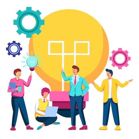 Premium Vector Brainstorm Idea Discussion Concept Business Team Finding Solution Thinking