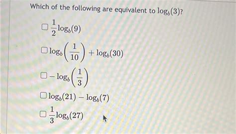 solved which of the following are equivalent to