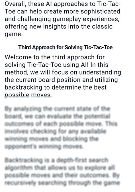 Solution Tic Tac Toe Game Program 3 Tic Tac Toe Game 3rd Approach In Artificial Intelligence