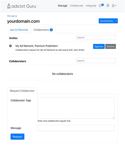 Manage Domain Usage Documentation Support Adstxt Guru