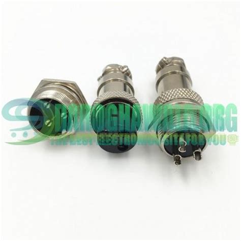 Xlr 3 Pin Cable Connector 16mm Chassis Mount 3pin Plug Adapter In Pakistan