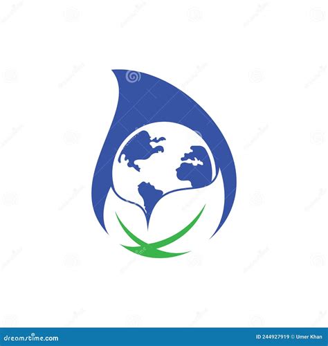 Globe Leaf Logo Icon Vector Earth And Leaf Logo Stock Vector Illustration Of Natural Health