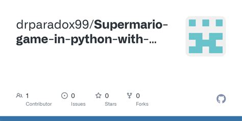 Github Drparadox99supermario Game In Python With Pygame