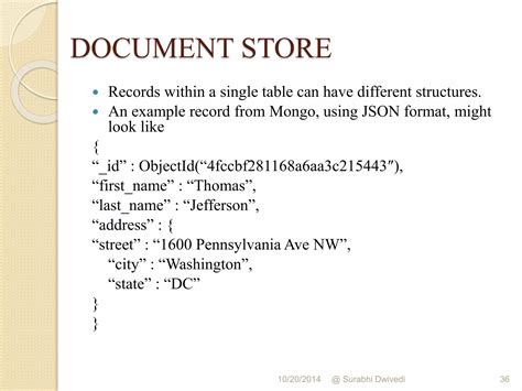 No Sql Introduction Ppt