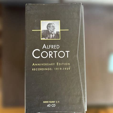 Alfred Cortot Anniversary Edition 40 Cd メルカリ