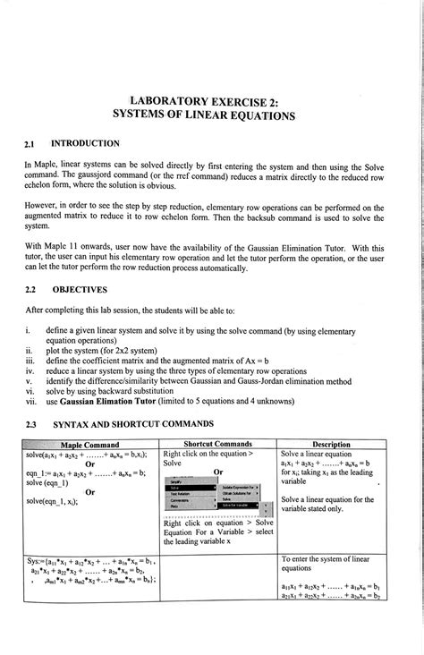 Chapter System OF Linear Equations Selected Question Computer Science Studocu