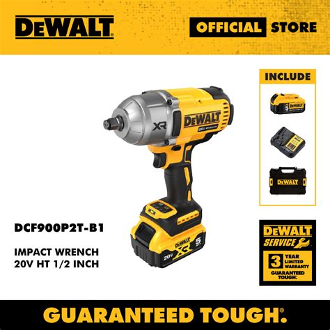 DEWALT DCF900P2T-B1 20V HT 1/2" Impact Wrench (Kunci Impak) | Shopee ...