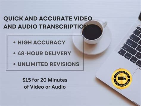 Transcriptions For Any Video Or Audio That Is Under 20 Minutes To Text In Less Than 48 Hours