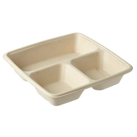 Biocane Compartment Containers And Lids — Deliveroo Packaging