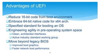 Unified Extensible Firmware Interface UEFI PPTX