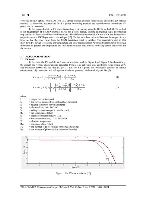 Short Term Photovoltaics Power Forecasting Using Jordan Recurrent Neural Network In Surabaya Pdf