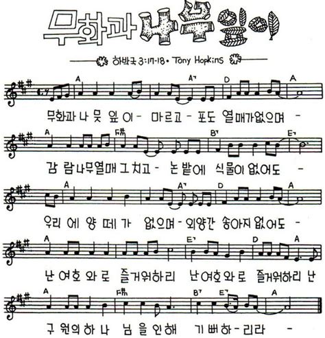 찬양콘티자료 A코드 찬양악보 네이버 블로그