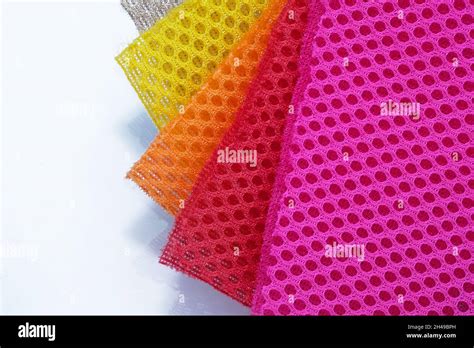 Bright Color Palette Of Special Textile Mesh Polyester Mesh With Foam Rubber For The