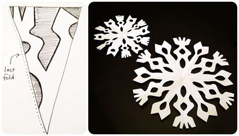 Folded Snowflake Patterns