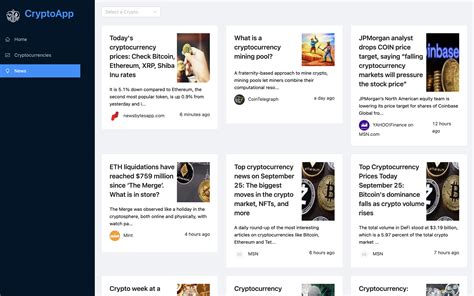 Github Klubinskakcryptocurrency App Cryptocurrencies Application 💰