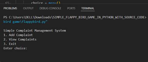 Simple Complaint Management System In Python With Source Code