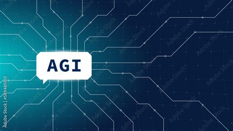Vector Banner Showcasing Agi Neural Network Open Ai Chatbot Leveraging Advanced Artificial
