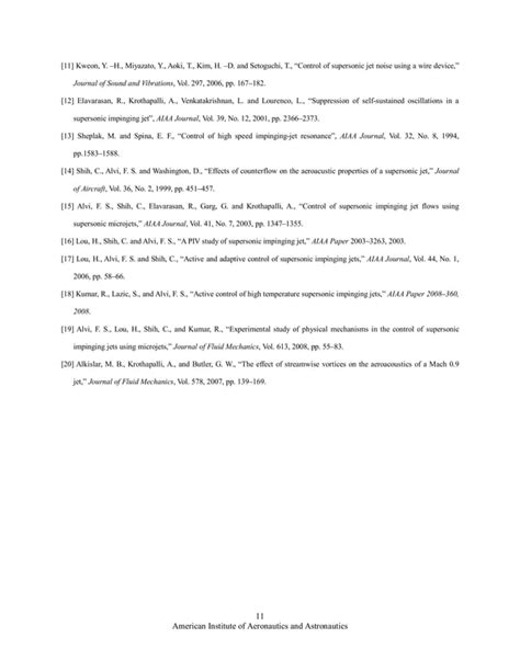 Role Of Coherent Structures In Supersonic Jet Noise And Its Control Pdf Physics Science